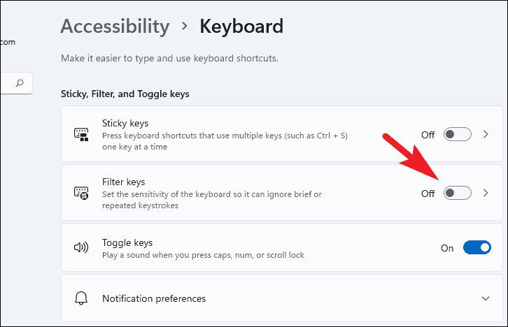 How to Fix Spacebar or Enter Key Not Working Issue in Windows 11