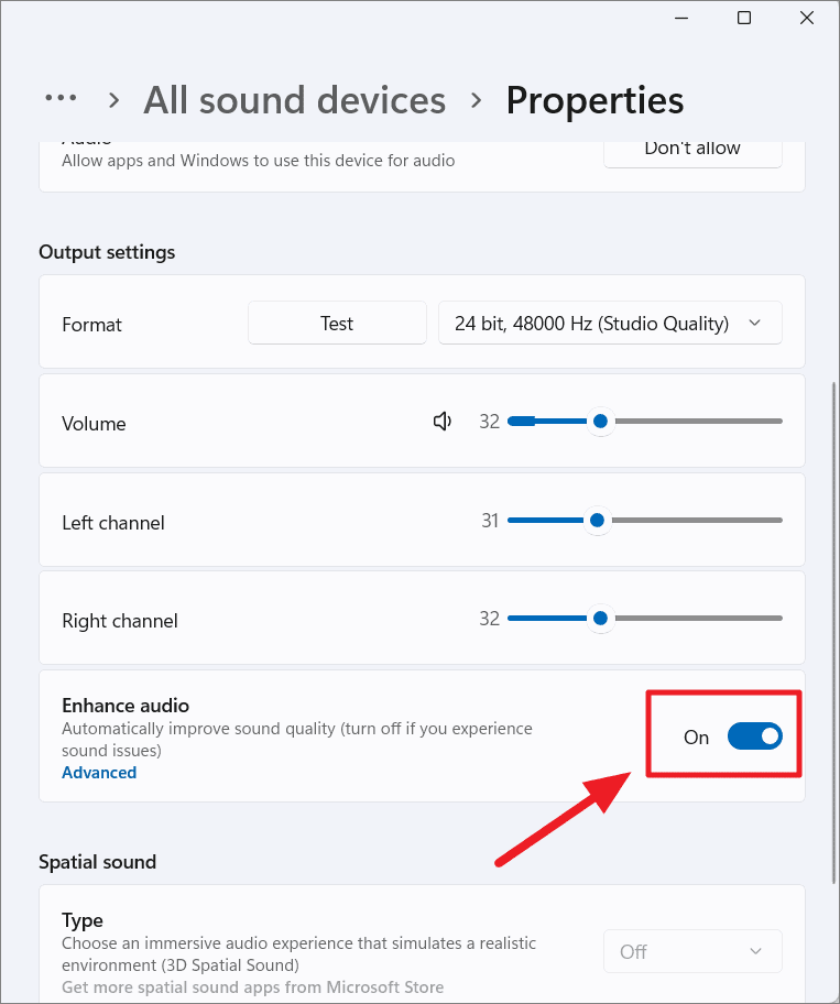 How to Improve Audio/Sound Quality on a Windows 11 PC
