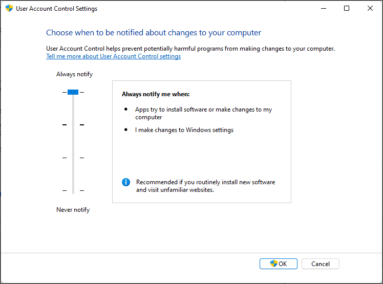 How to Turn On User Account Control on Windows 11