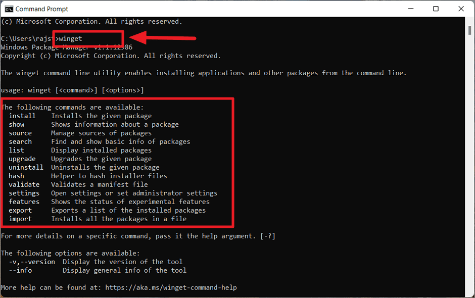 How to Use WINGET on Windows 11