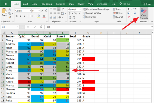 How to Clear Formatting in Excel