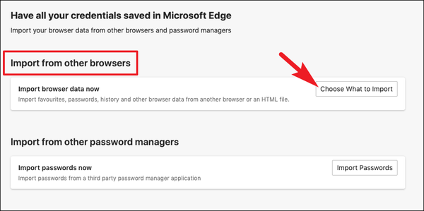 How to Import Data from Safari to Microsoft Edge on Mac