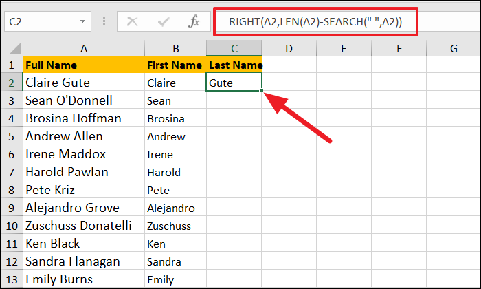 How to Use Excel Search Function