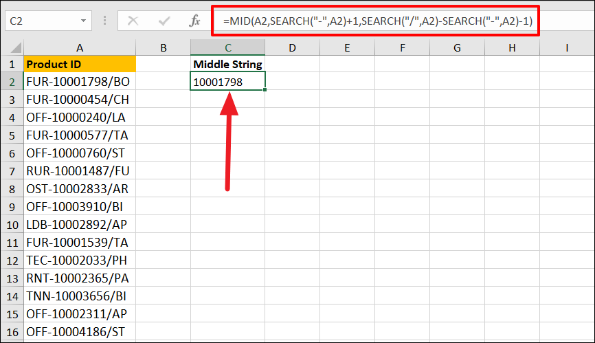 How to Use Excel Search Function