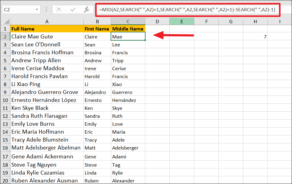 How to Use Excel Search Function