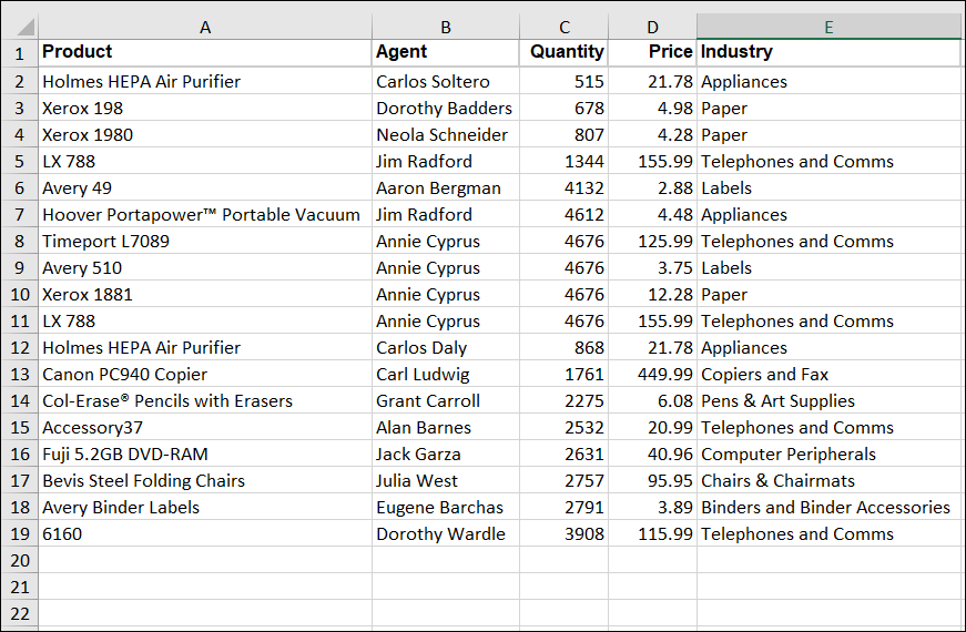 How to Use Index Function in Excel