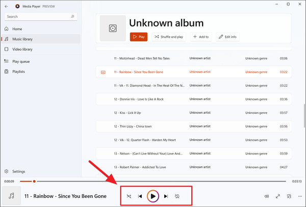 How to Use Media Player app in Windows 11