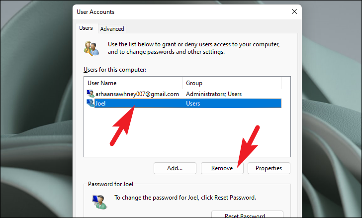 How to Delete a User Profile in Windows 11