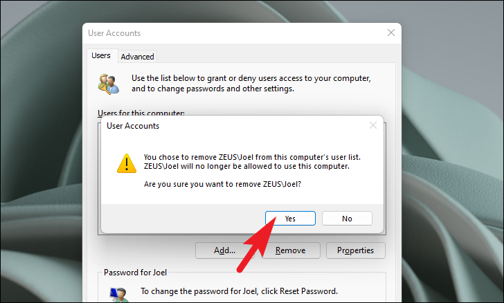How to Delete a User Profile in Windows 11