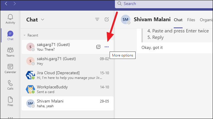 How to Hide and Unhide Chat in Microsoft Teams