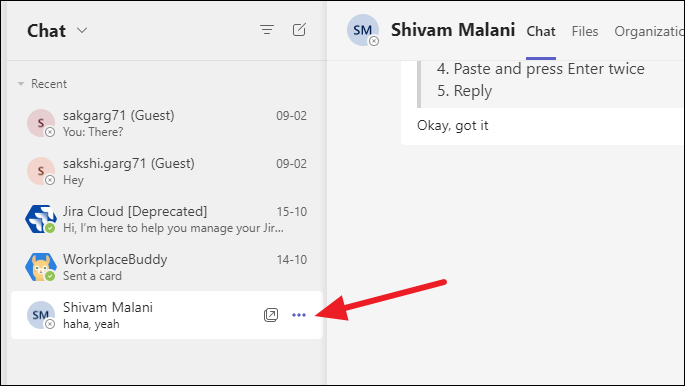 How to Hide and Unhide Chat in Microsoft Teams