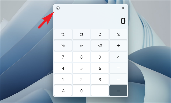 How to Keep Calculator on Top in Windows 11