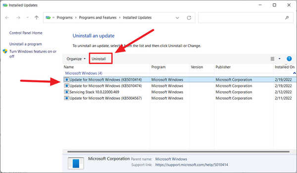 How to Roll Back Builds and Uninstall Updates on Windows 11