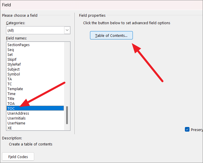 How to Create a Table of Contents in Microsoft Word