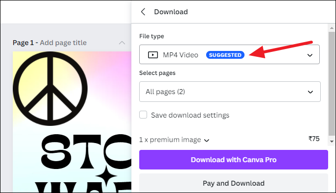 How to Download a Picture or Design from Canva