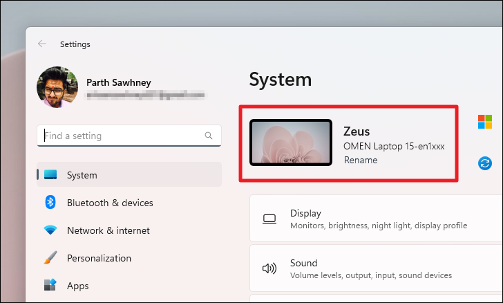 How to Find Computer Name on Windows 11