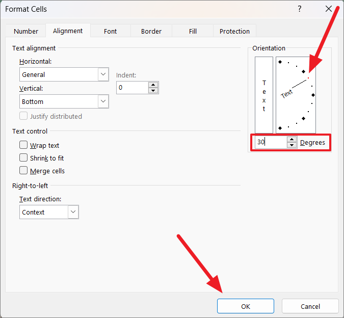 How to Rotate Text in Excel
