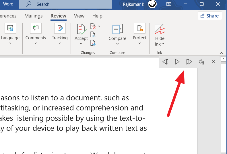 How to Use Microsoft Word Read Aloud Feature
