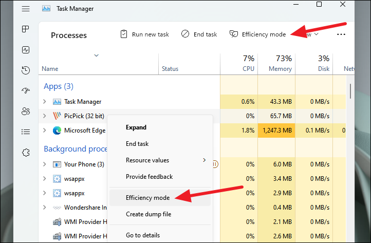 What is Efficiency Mode in Task Manager on Windows 11 and How to Use It