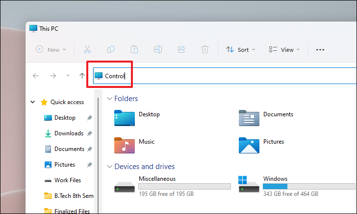 How to Open Control Panel in Windows 11