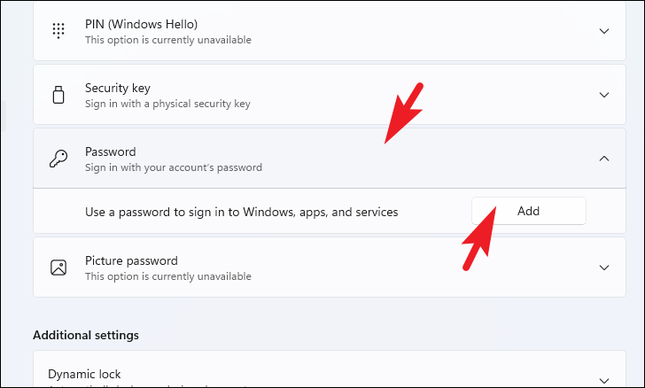How to Set a Password on Windows 11