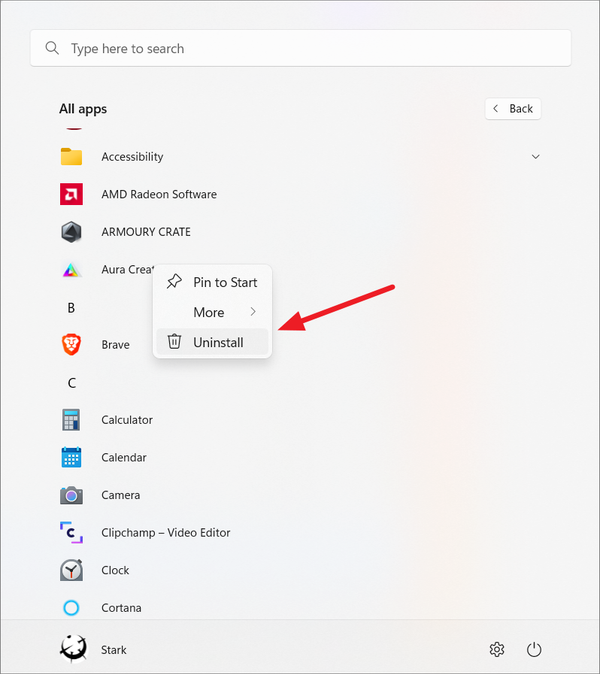 How to Uninstall Apps on Windows 11