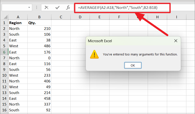How to Use AVERAGEIF Function in Excel
