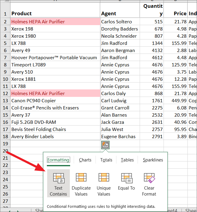 How to Use Quick Analysis Tool in Excel