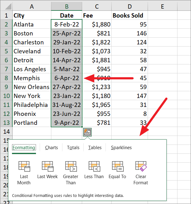 How to Use Quick Analysis Tool in Excel