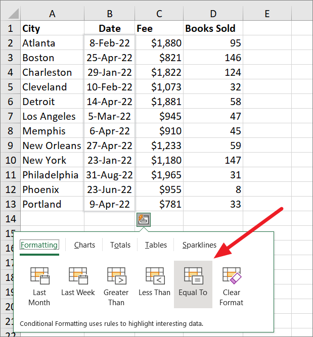 How to Use Quick Analysis Tool in Excel