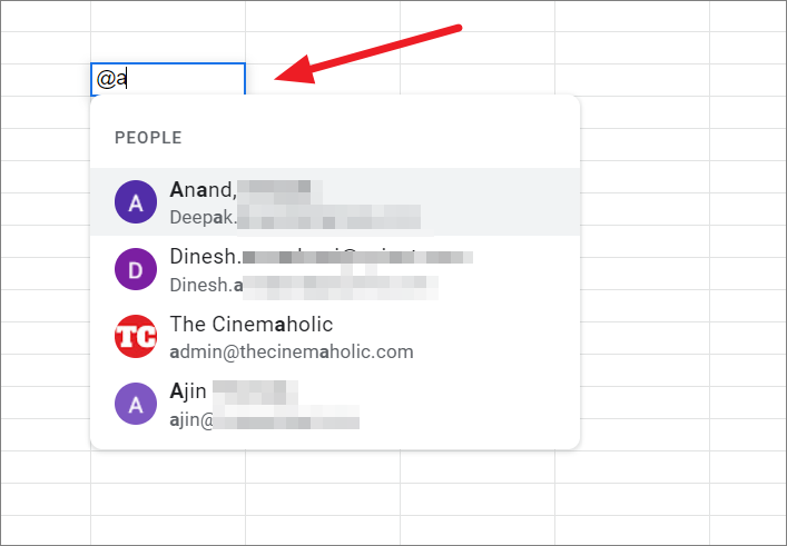 How to Use People Chips in Google Sheets