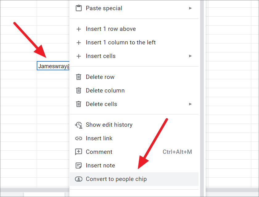 How to Use People Chips in Google Sheets