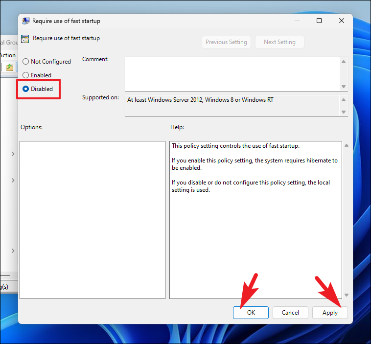 How to Disable Fast Startup in Windows 11