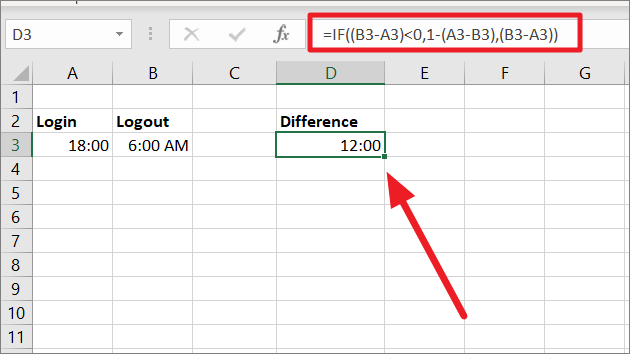 How to Subtract Time in Excel