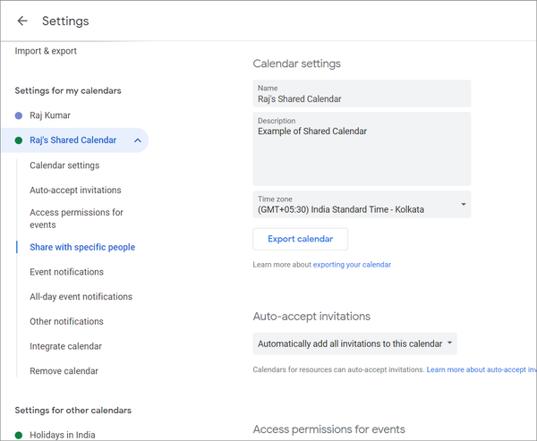 How to Make a Shared Google Calendar