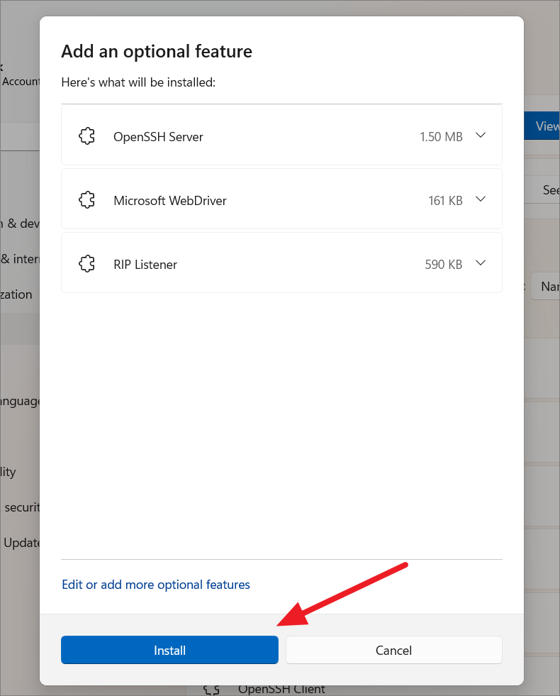 How to Install Optional Features in Windows 11