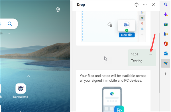 How to Share Files Using Microsoft Edge Drop Between All Your Devices