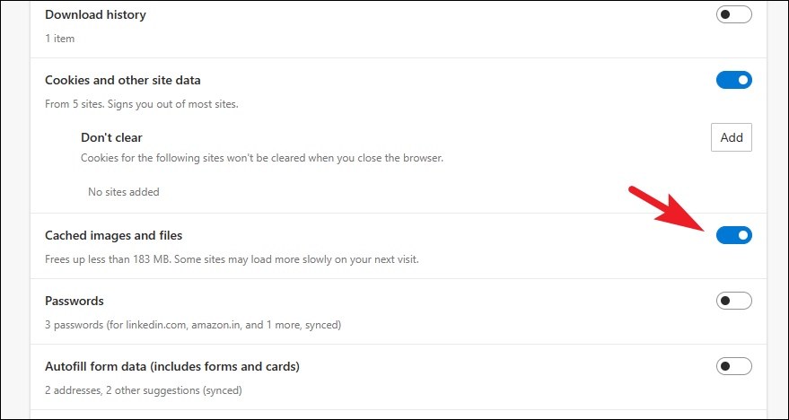 How to Clear Cache and Cookies on Microsoft Edge
