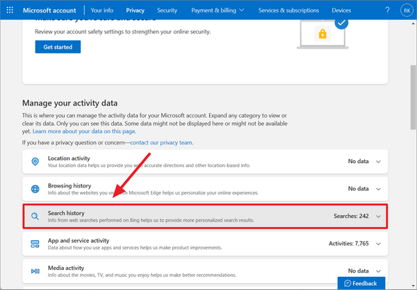 How to Clear Search History on Windows 11