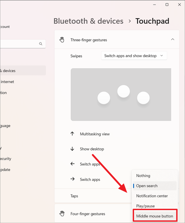 How to Middle Click on Laptop Touchpad in Windows 11