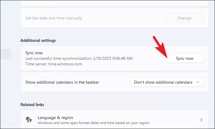 How to Fix Time Synchronization Failed Error in Windows 11