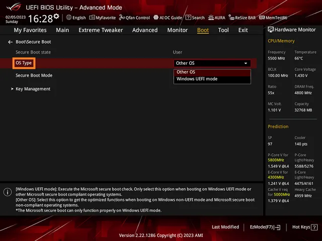 Enable Secure Boot on ASUS motherboards and laptops (UEFI)