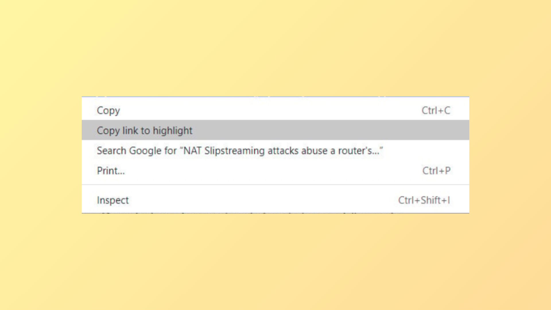 How to Disable "Copy Link to Highlight" in Google Chrome