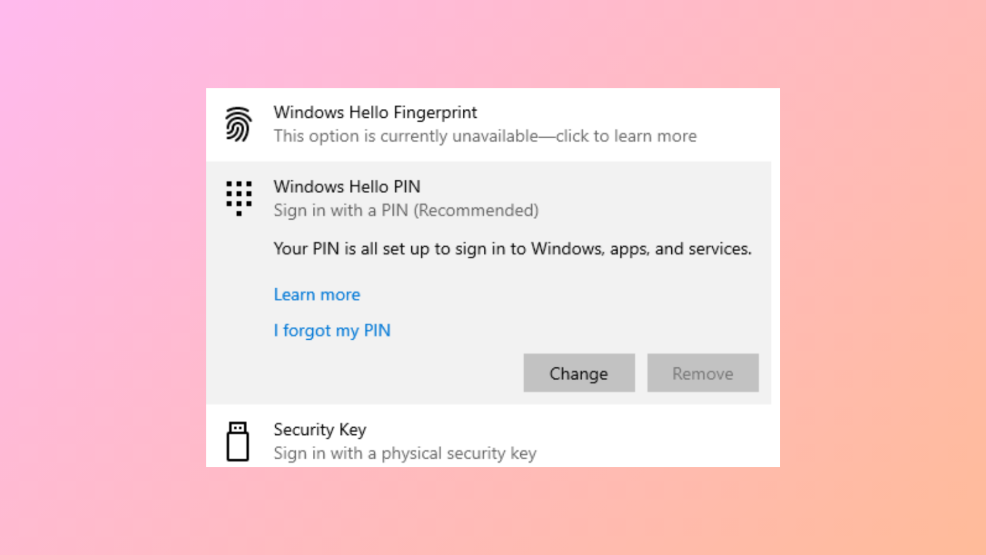 How to Fix Remove Hello PIN Greyed Out in Windows 11