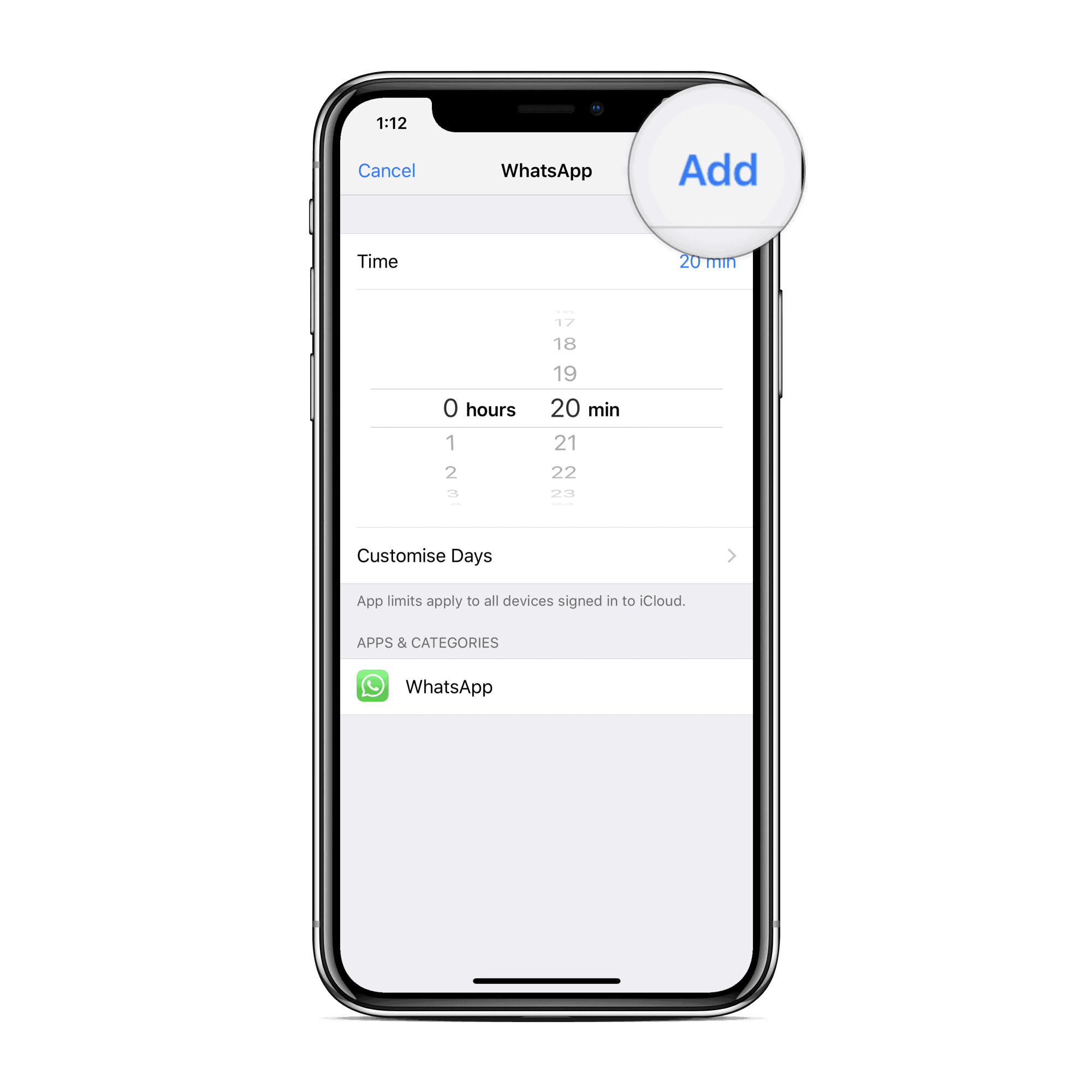 How To Set Time Limit For A Specific App On IPhone iOS 12 