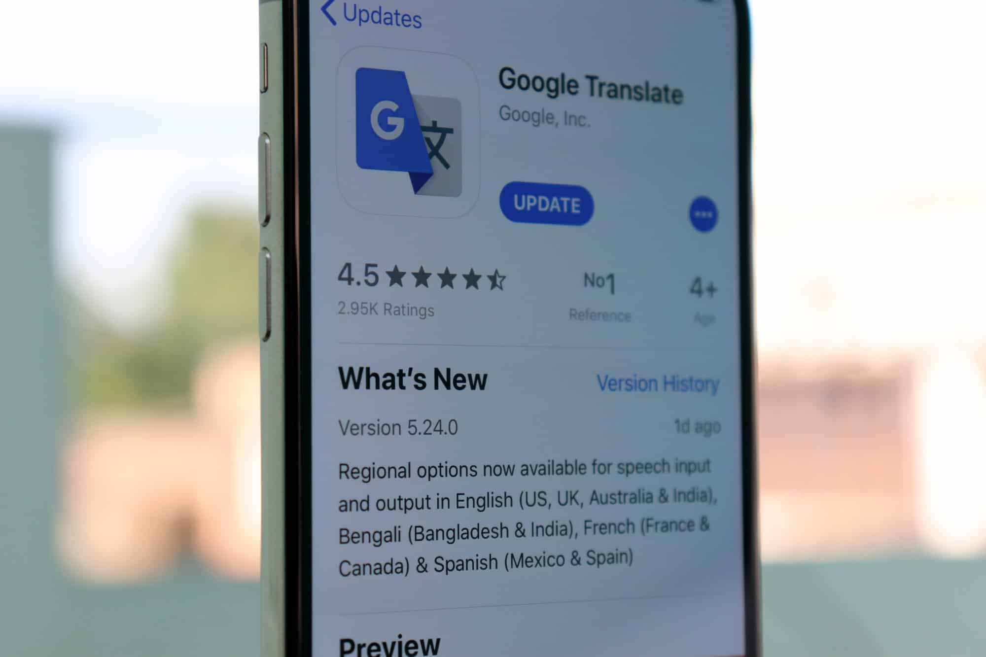 Google Translate IOS App Adds Regional Options For Speech Input And Output