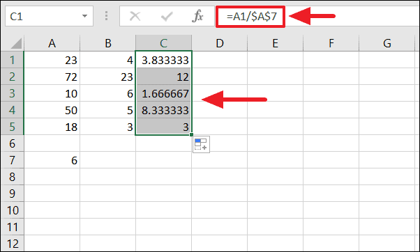 How To Divide In Excel