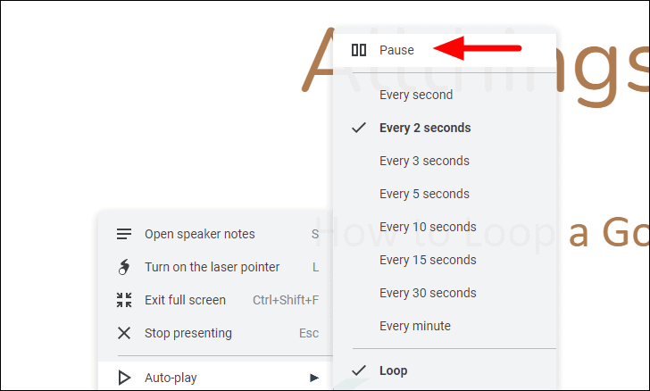 How To Loop A Google Slide