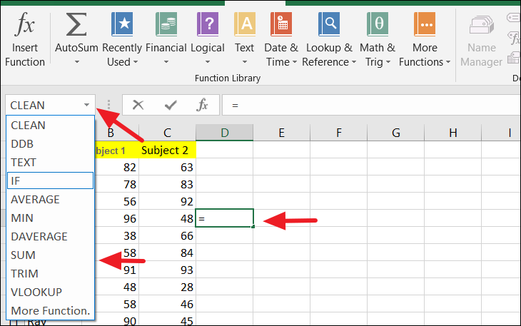 How To Use Function Wizard In Excel
