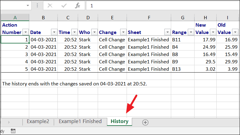 How to Use Track Changes in Excel